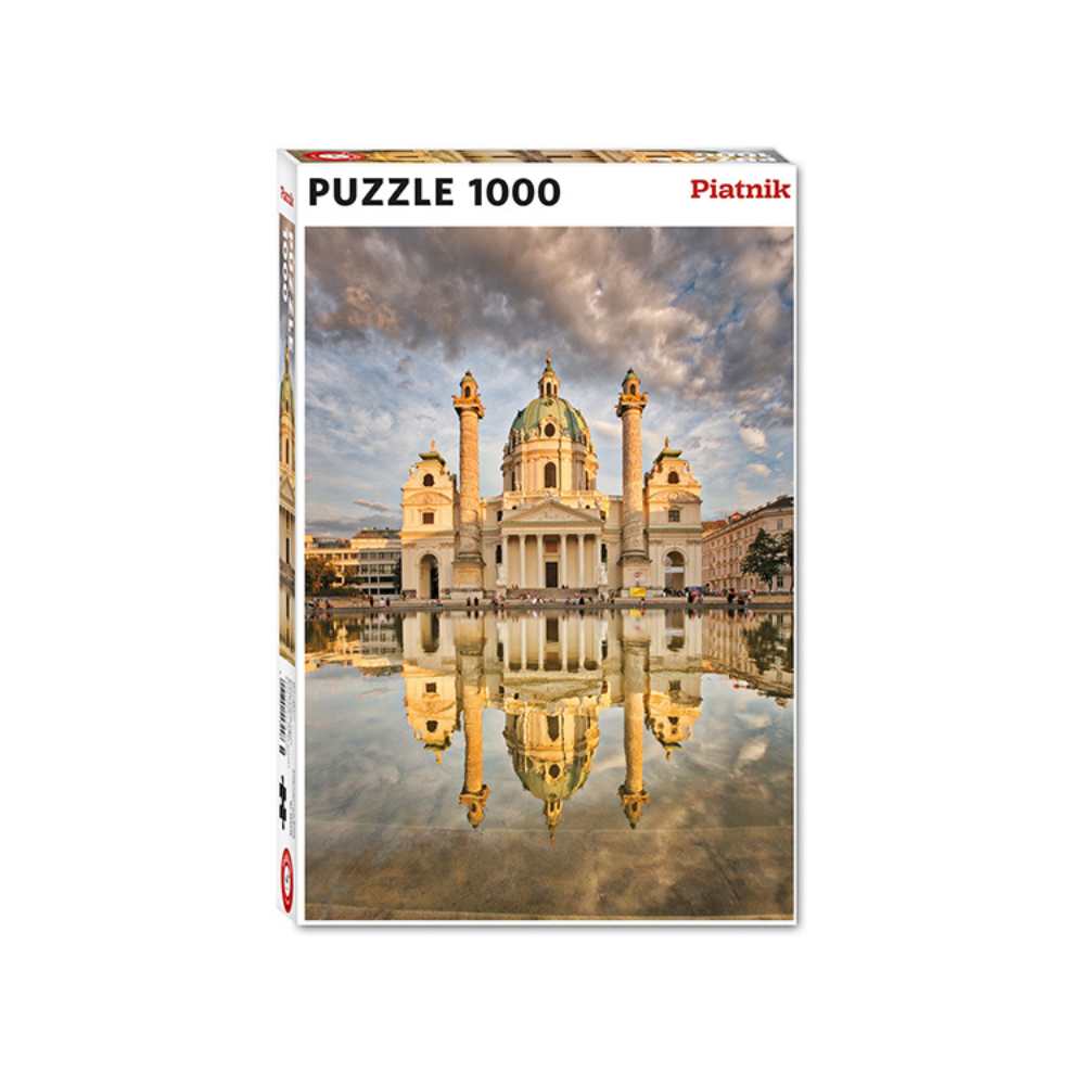 Puzzle Piatnik Église St-Charles, Vienne de 1000 pcs – L'As des jeux