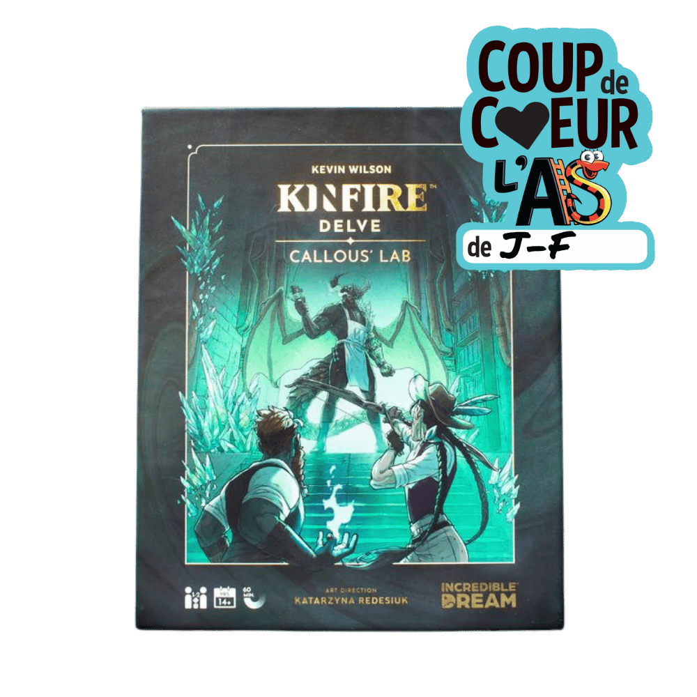 Kinfire Delve Callous' Lab, cooperative card game | Buy online – L'As ...