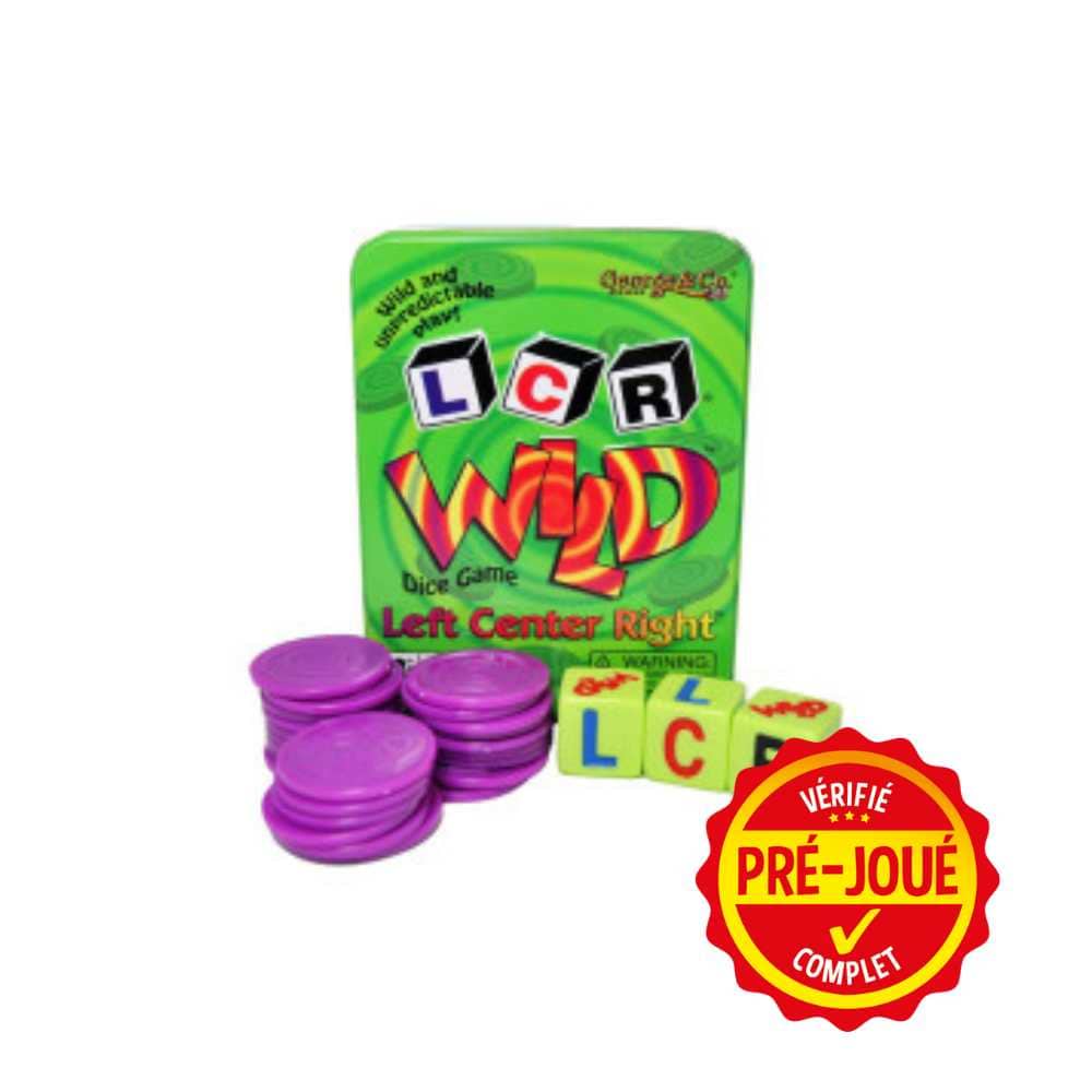 LCR Left Center Right Wild Dice Game (pré-joué) (EN) – L'As des jeux